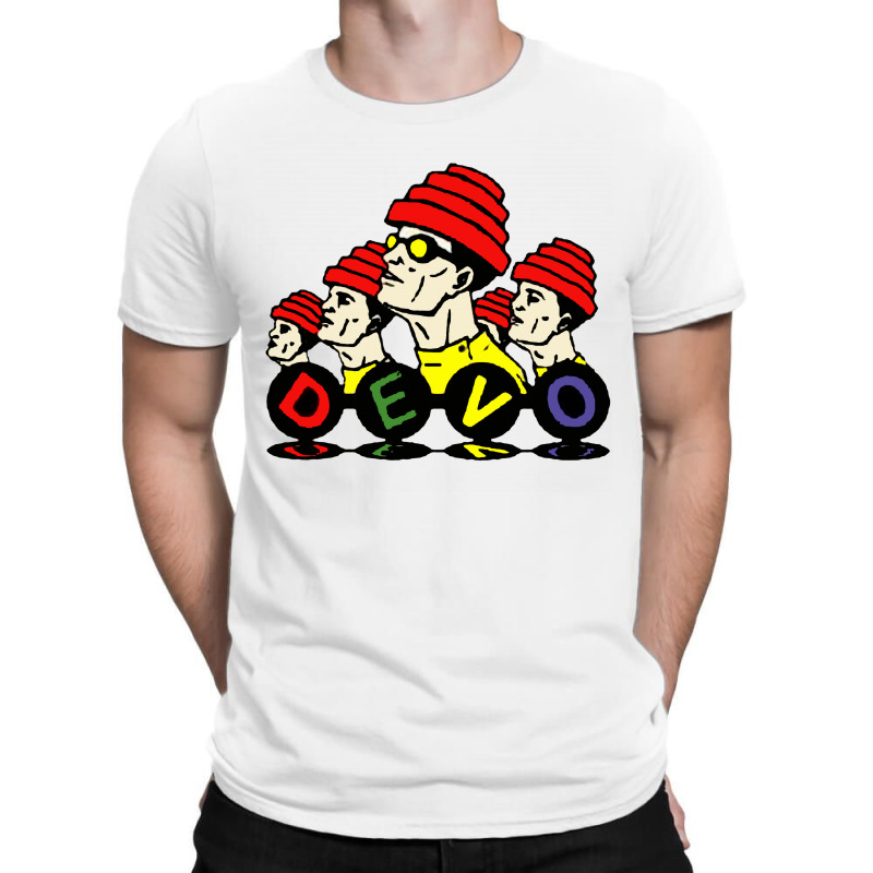 Custom Devo Retro T-shirt By Kevin Design - Artistshot