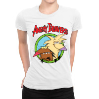 Custom Angry Beavers Ladies Fitted T-shirt By Bamboholo - Artistshot