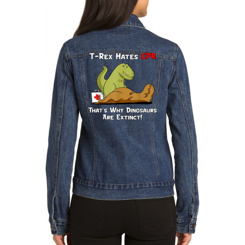 T Rex Hates Cpr That's Why Dinosaurs Are Extinct Nurse Medic T Shirt ...